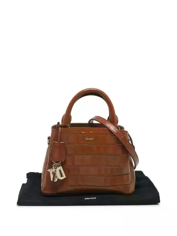 Dkny Paige Croc-embossed Leather Tote Bag