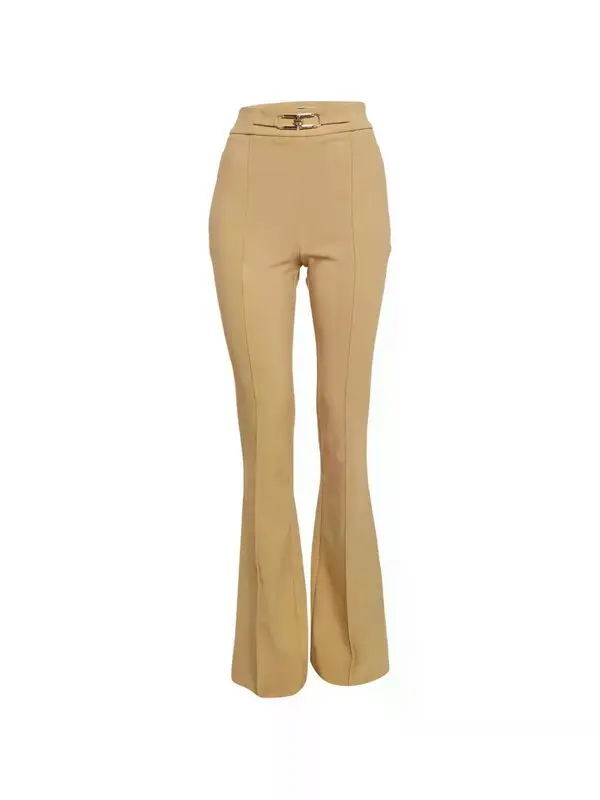 Elisabetta Franchi Buckled Wide-leg Trousers