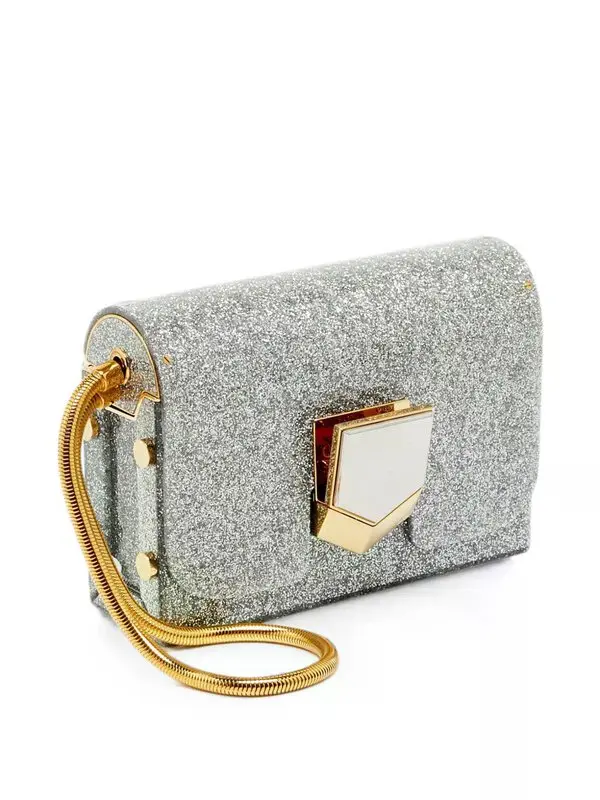 JIMMY CHOO Lockett Glitter Clutch Bag