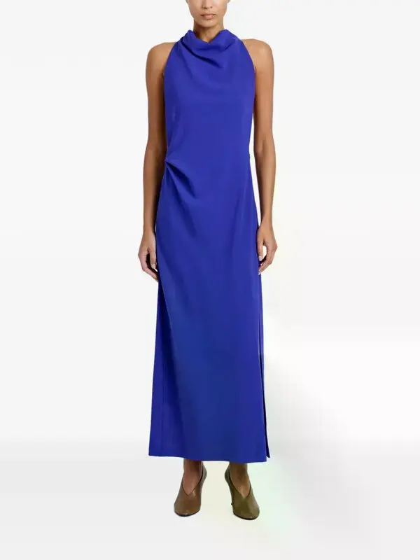 Proenza Schouler Selena Dress In Matte Double Crepe - Blue