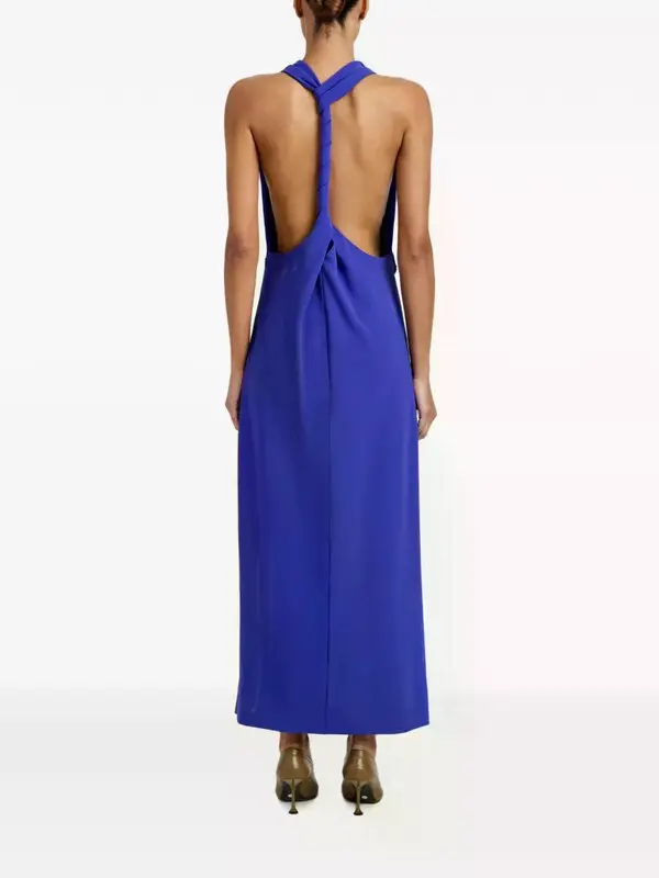 Proenza Schouler Selena Dress In Matte Double Crepe - Blue
