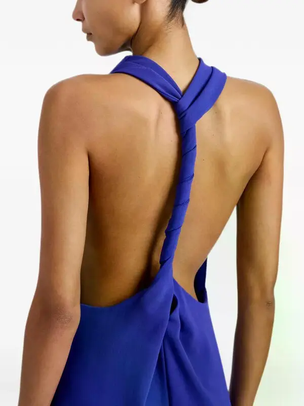 Proenza Schouler Selena Dress In Matte Double Crepe - Blue