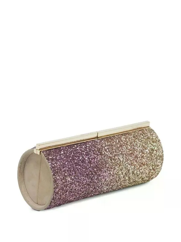 JIMMY CHOO Trinket Degradé Glitter Clutch Bag - Pink