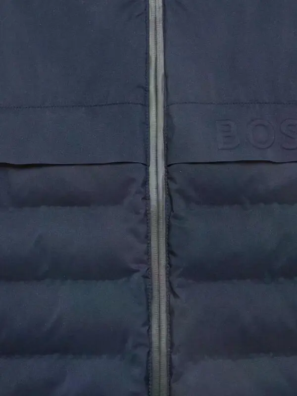 BOSS Logo-print Padded Hooded Jacket
