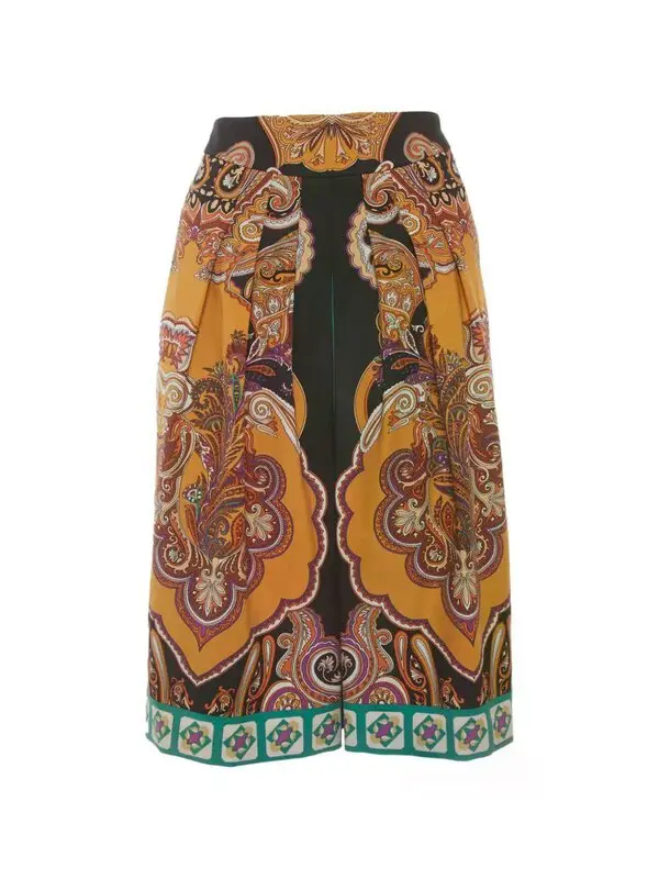 Etro Paisley Pattern Midi Skirt
