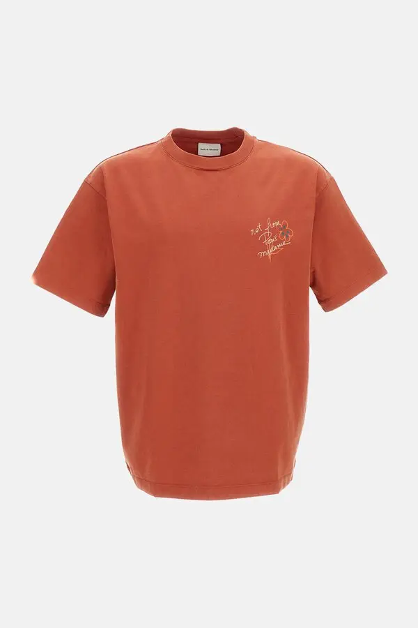 Drole De Monsieur Esquisse Slogan T-shirt - Marrone