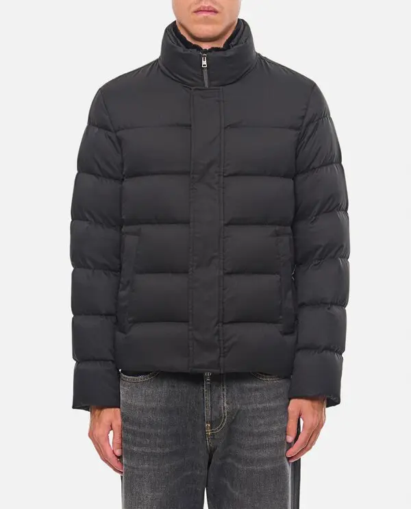 Herno Arenelle And Synthetic Fur Bomber Jacket