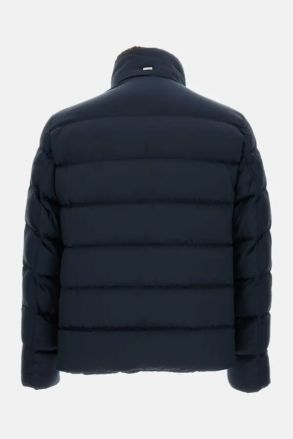 Herno Arendelle Bomber Jacket With Synthetic Fur Trim