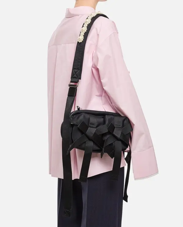 Simone Rocha Embellished Bow Messenger Bag