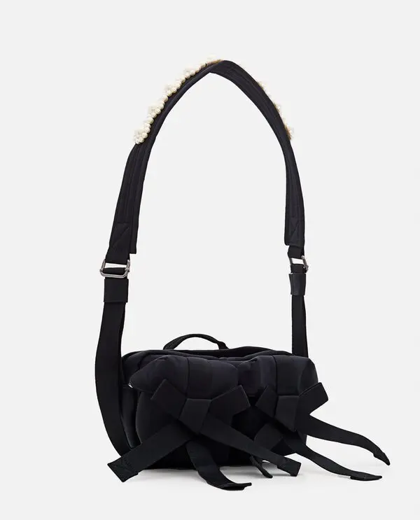 Simone Rocha Embellished Bow Messenger Bag