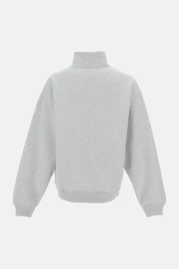 Jacquemus Grosgrain Logo Zip Sweatshirt - Grigio