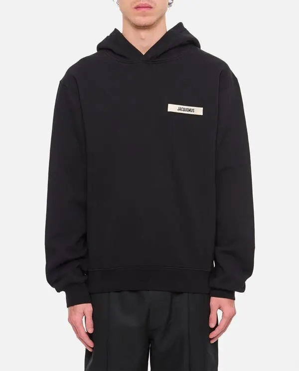 Jacquemus Grosgrain Hoodie - Black