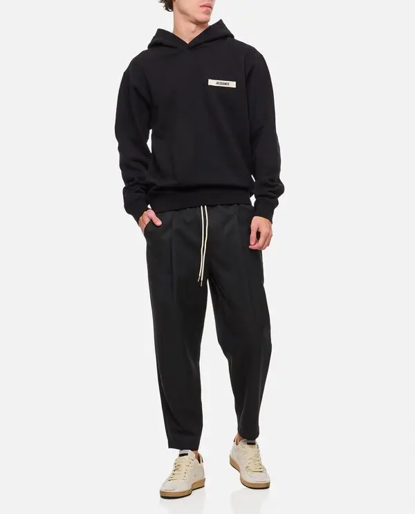 Jacquemus Grosgrain Hoodie - Black