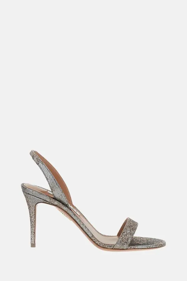 AQUAZZURA So Nude Sandals 85 - Grey
