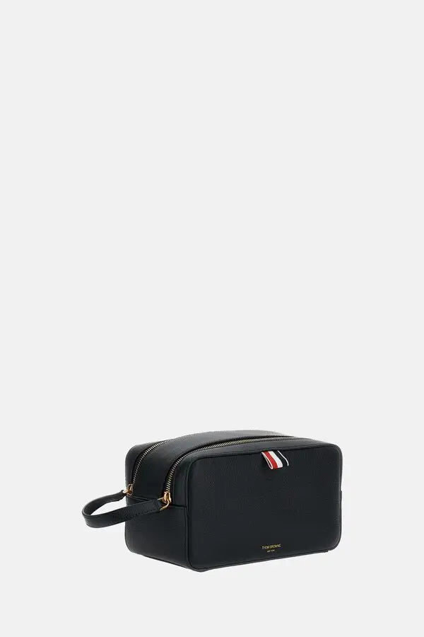 Thom Browne Leather Toiletry Bag