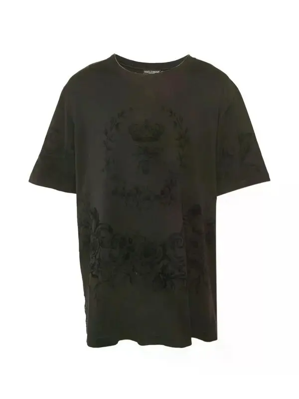 Dolce & Gabbana Velvet-print Cotton T-shirt