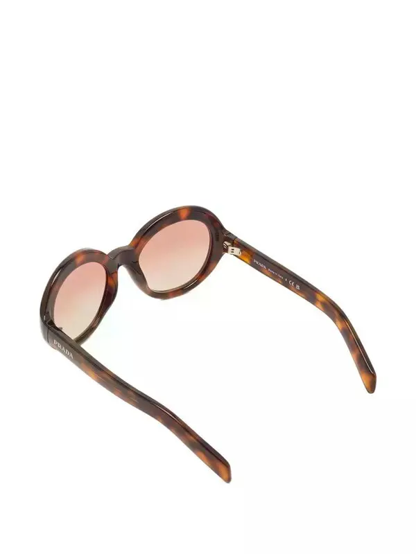 Prada Round Frame Sunglasses - Brown