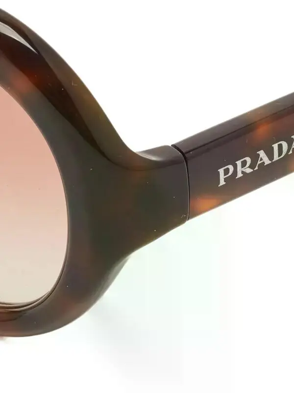 Prada Round Frame Sunglasses - Brown