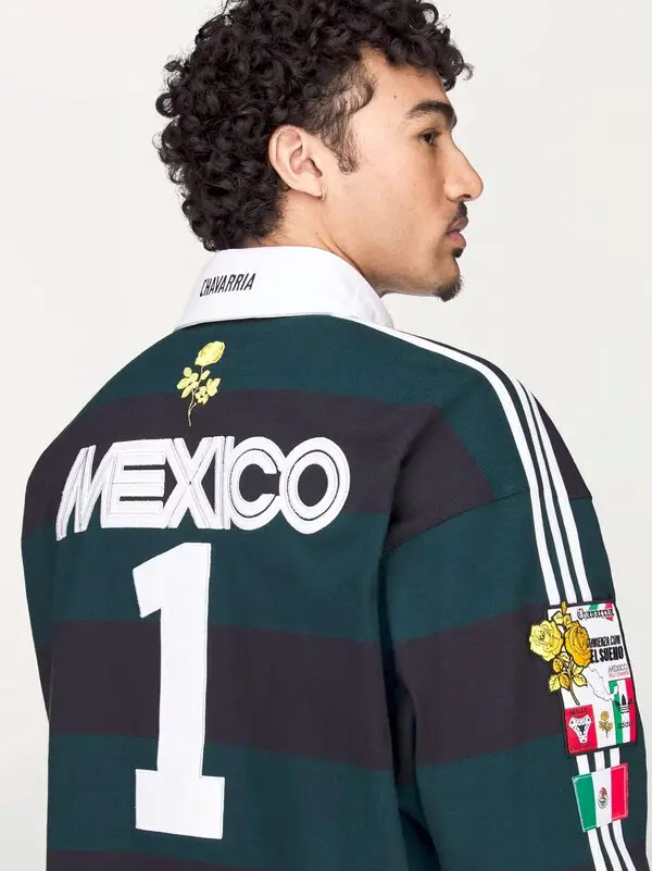 ADIDAS X WILLY CHAVARRIA Long Sleeve Rugby Polo Shirt