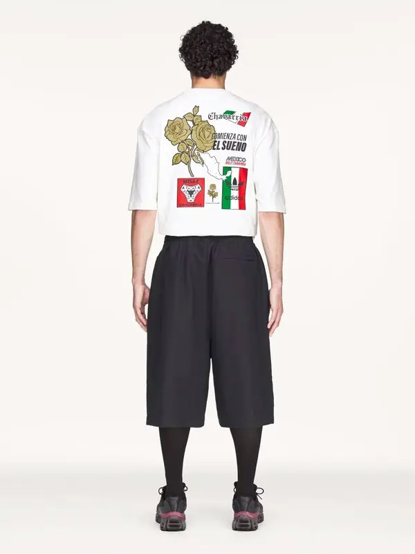 ADIDAS X WILLY CHAVARRIA Oversized Cotton Bermuda Shorts