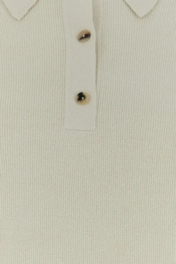 Calvin Klein Ivoryy Knit Helga Polo Shirt
