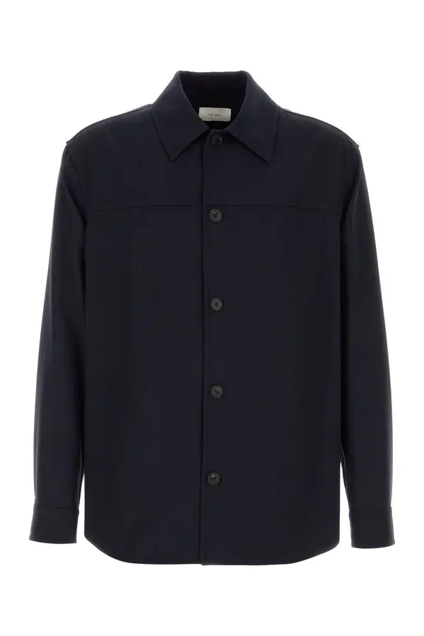 THE ROW Midnight Wool Oslo Shirt