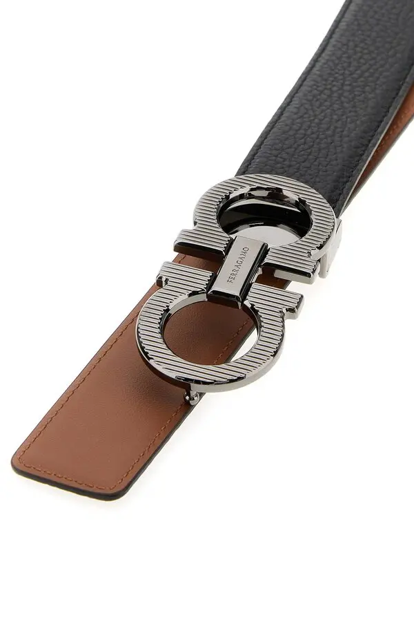 FERRAGAMO Leather Reversible Belt