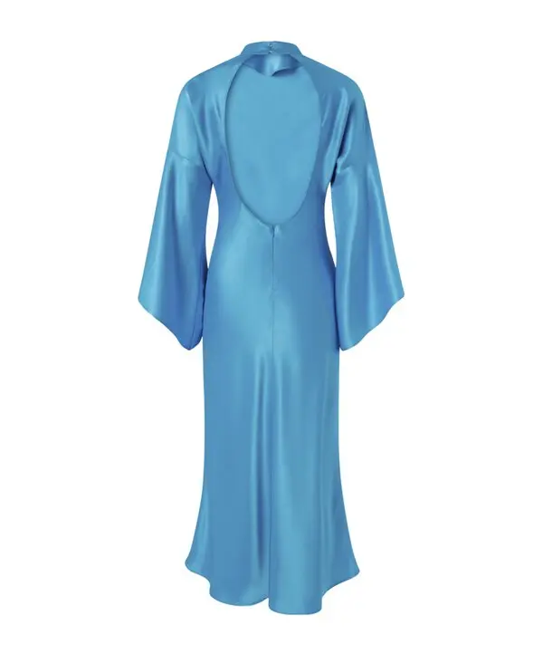 Pinko Long Sleeve Flared Dress With Slit