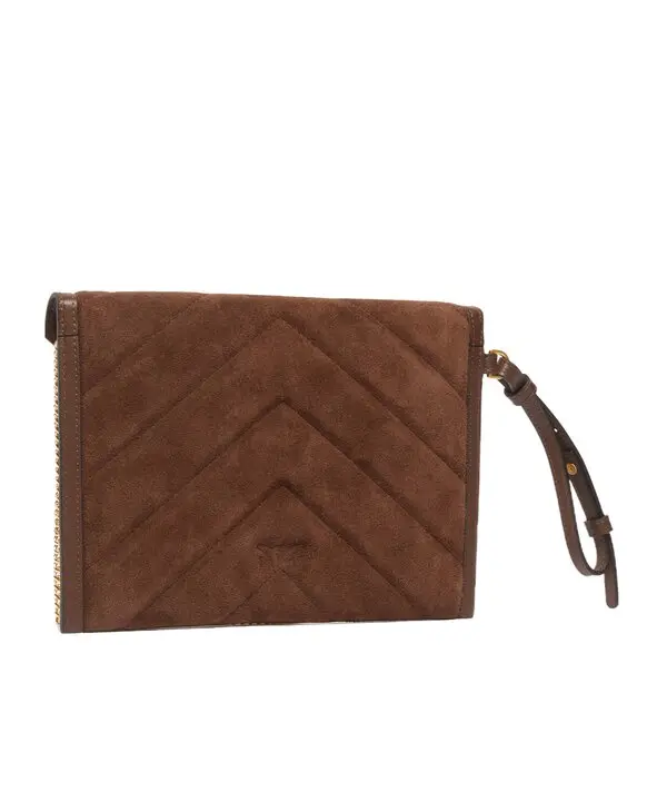 Pinko Magnetic Fastened Quilted Clutch Bag