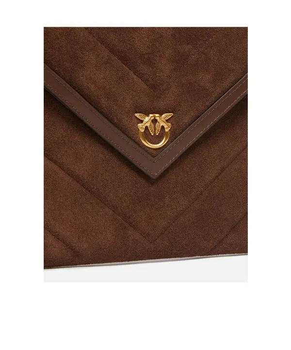 Pinko Magnetic Fastened Quilted Clutch Bag