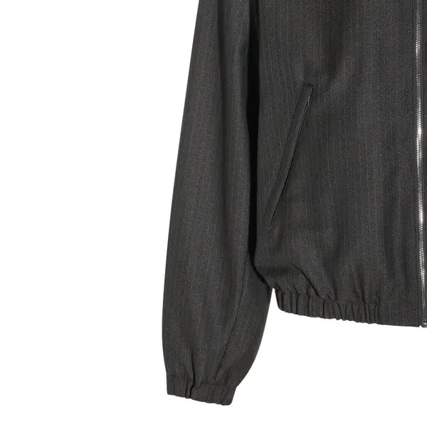 Bottega Veneta Striped Pattern Blouson Jacket - Desert/gray Blend