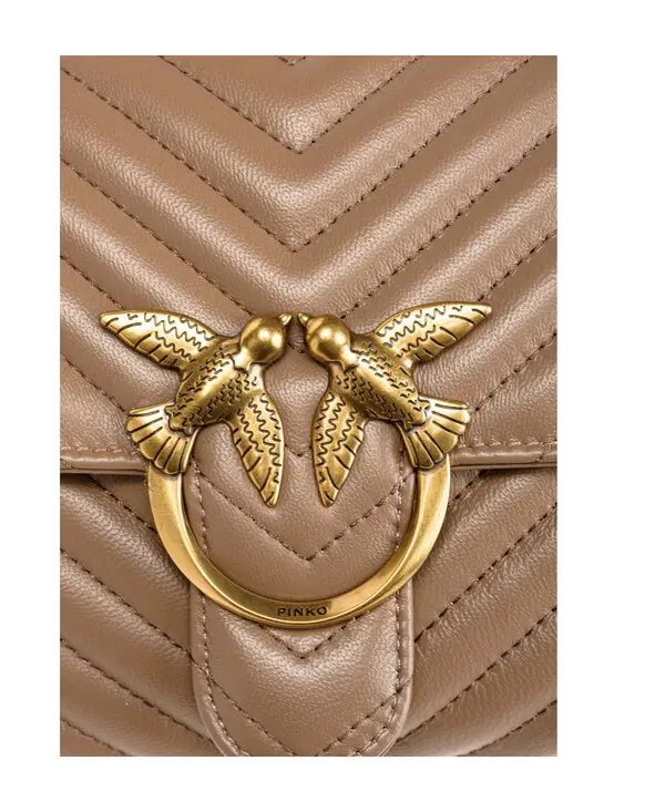 Pinko Love Lady Puff Classic Logo Plaque Crossbody Bag