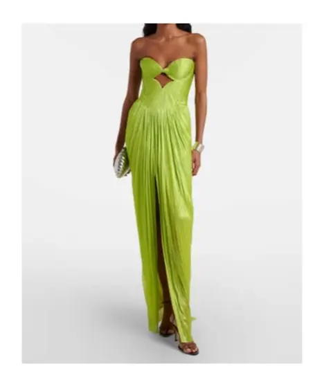 MARIA LUCIA HOHAN Stephanie Metallic Silk Tulle Gown