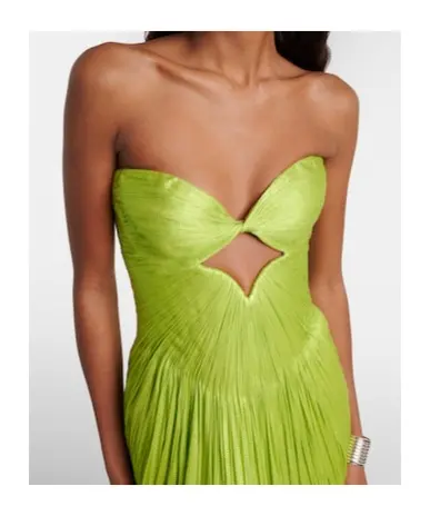 MARIA LUCIA HOHAN Stephanie Metallic Silk Tulle Gown