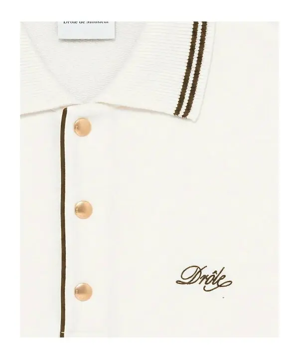 Drole De Monsieur Long-sleeved Polo Shirt