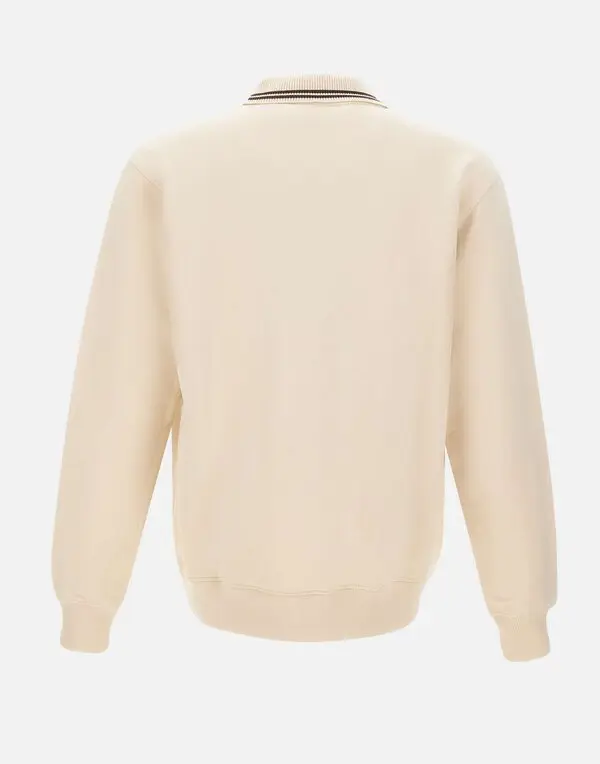 Drole De Monsieur Drôle De Logo Embroidered Polo Shirt - Sand