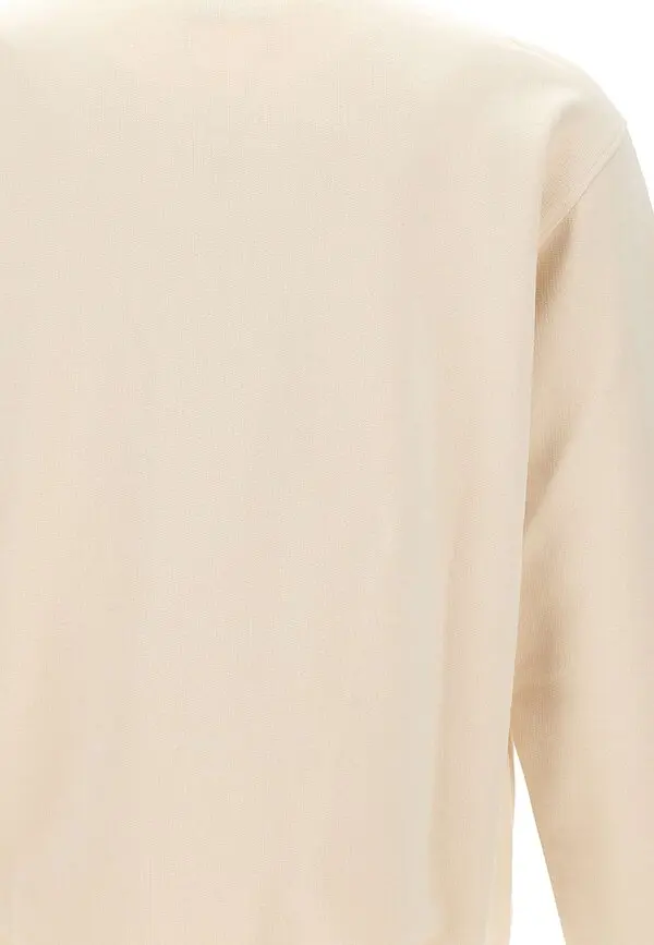 Drole De Monsieur Drôle De Logo Embroidered Polo Shirt - Sand