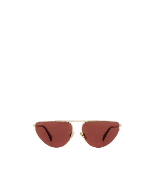 Max Mara Aviator Sunglasses - Light Gold