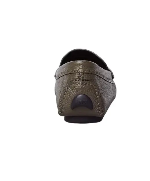 Fendi Khaki Leather Drivers