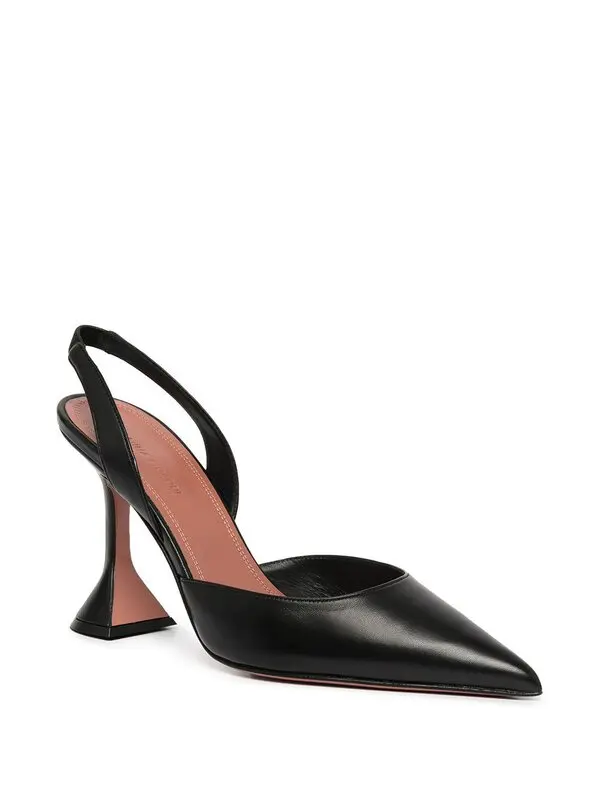 Amina Muaddi Slingback Pumps With Hourglass Heel