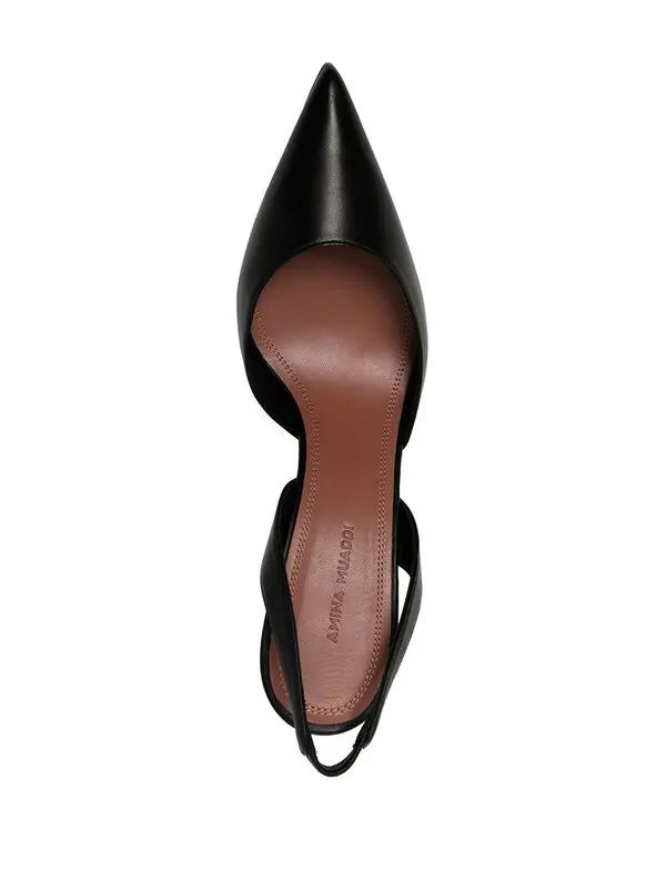Amina Muaddi Slingback Pumps With Hourglass Heel