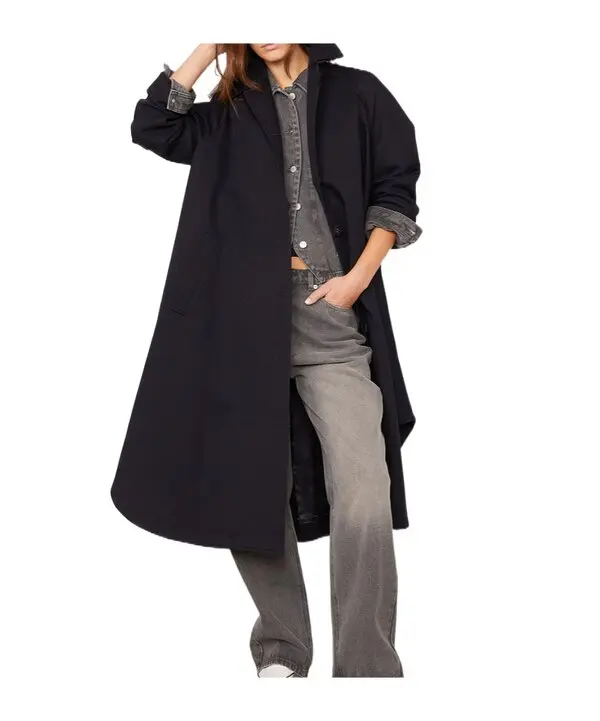 Officine Générale Long-sleeved Tailored Coat - Black