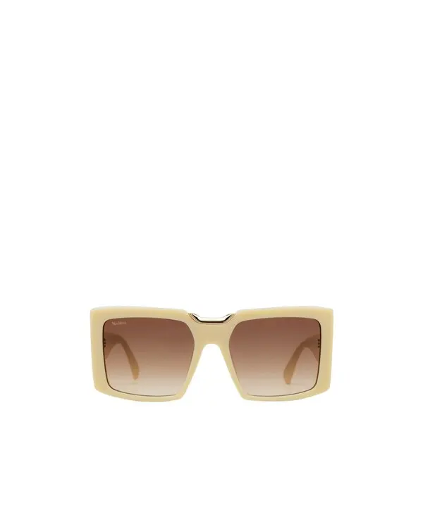 Max Mara Square Frame Sunglasses - White