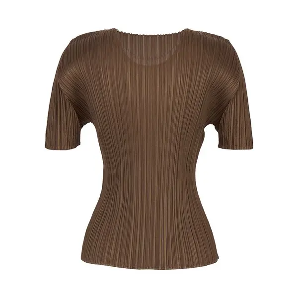 Issey Miyake Pleated Short Sleeve T-shirt