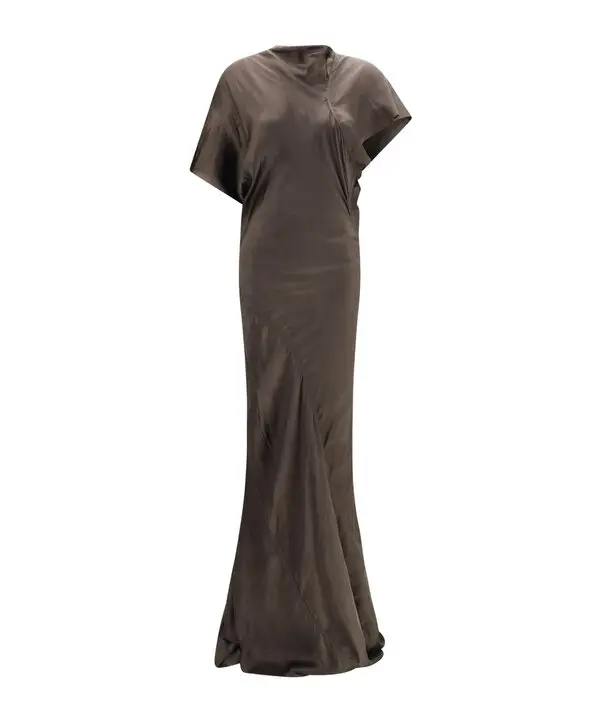 Rick Owens Seb Draped Maxi Dress - Dark Dust
