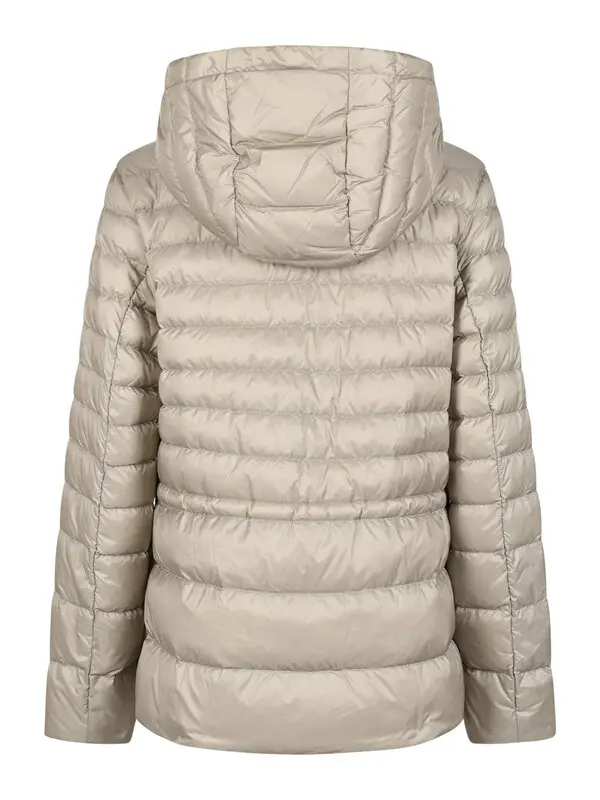 Moncler Raies Hooded Short Padded Jacket - Light Beige