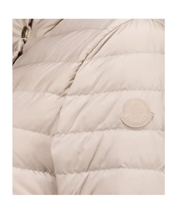 Moncler Raies Hooded Short Padded Jacket - Light Beige