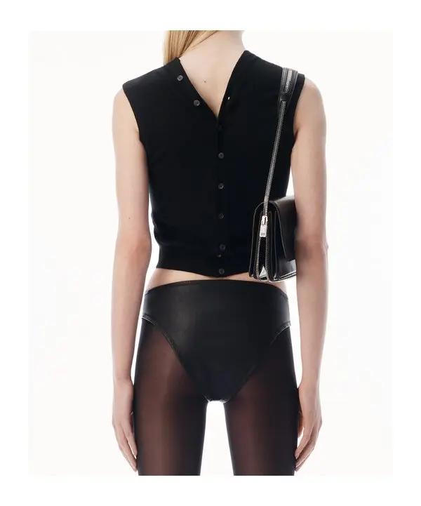 Alexander Wang Continuous Placket Tank Top Cardigan