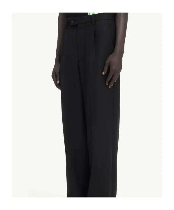 MAISON MARGIELA Soft Flannel Pleated Trousers