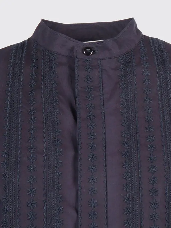 FORTE_FORTE Long Sleeve Embroidered Shirt